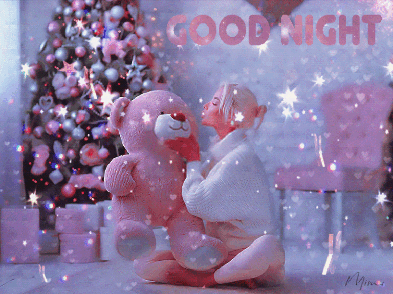 25+ Dreamy Christmas Good Night GIFs with Sparkling Moments and ...