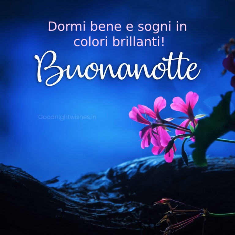 40+ Nighttime Bliss: Delightful Good Night Italian Images & Wishes for ...
