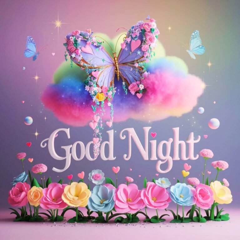 65+ Exclusive Collection of Good Night Butterfly Images & Inspiring ...