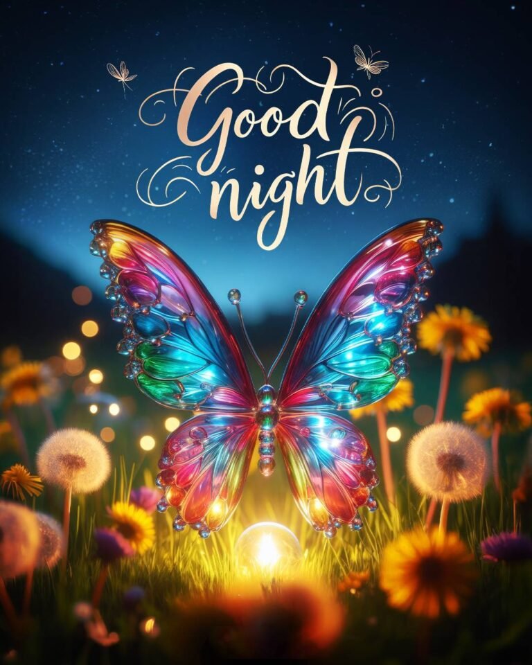 65+ Exclusive Collection of Good Night Butterfly Images & Inspiring ...